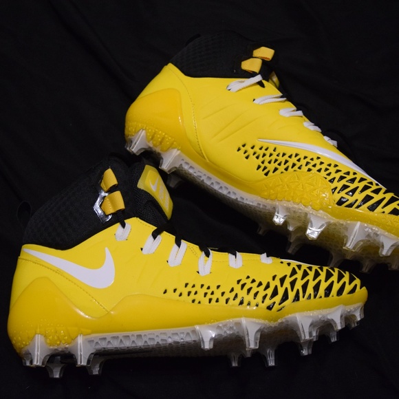 Nike | Shoes | Nike Force Savage Yellow Football Cleats Rare | Poshmark